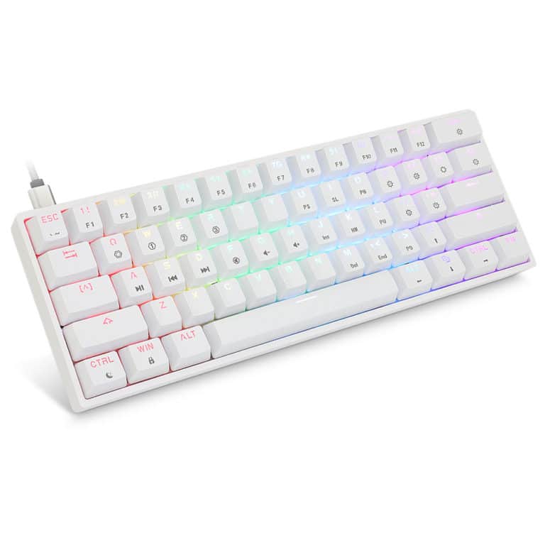 Mitosis Wireless Split Ergonomic Keyboard w/ Acrylic Case | Flashquark ...