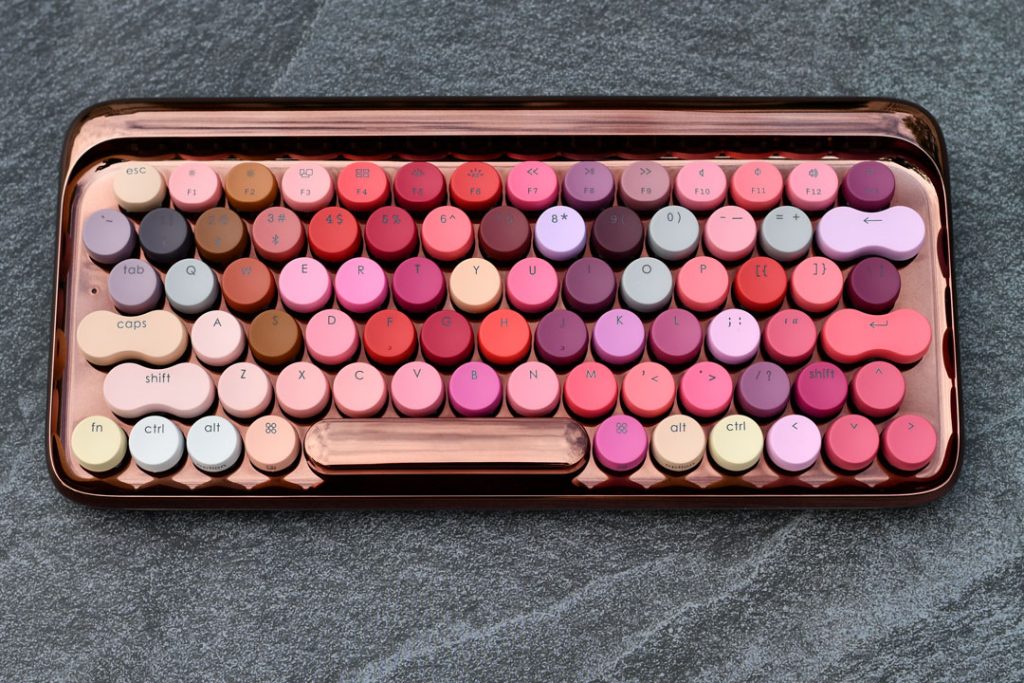 Lofree Cosmetic Keyboard – Rose Gold | Flashquark Mechanical Keyboard Store