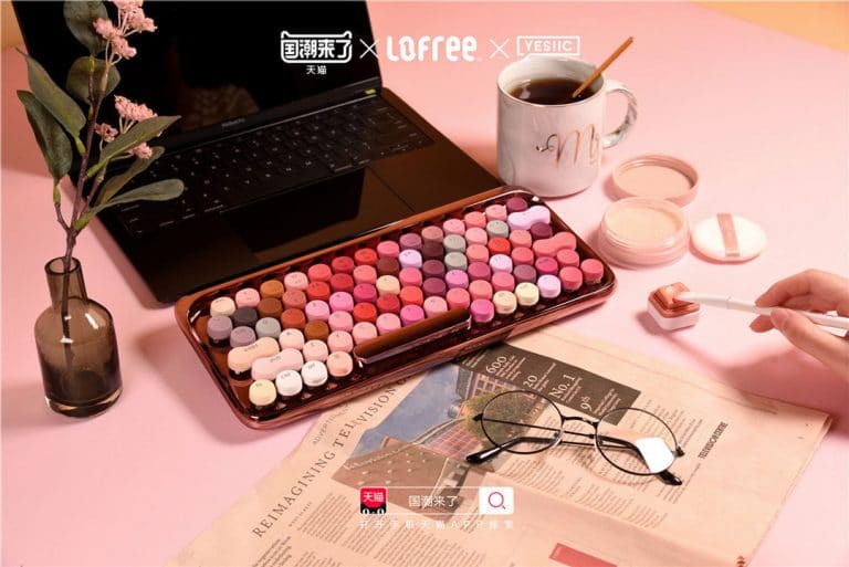 Lofree Cosmetic Keyboard – Rose Gold | Flashquark Mechanical Keyboard Store