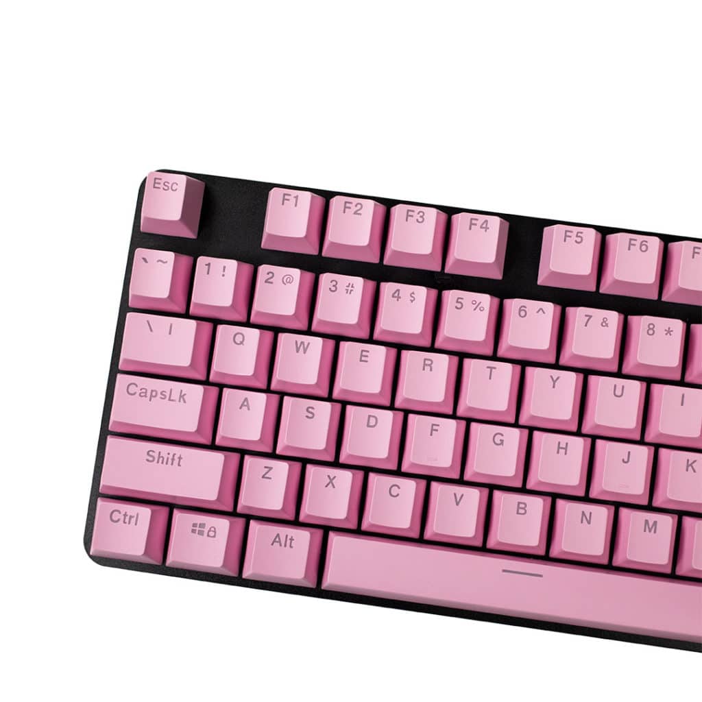 OEM Profile Translucent Mixable Keycaps – Light Pink | Flashquark ...