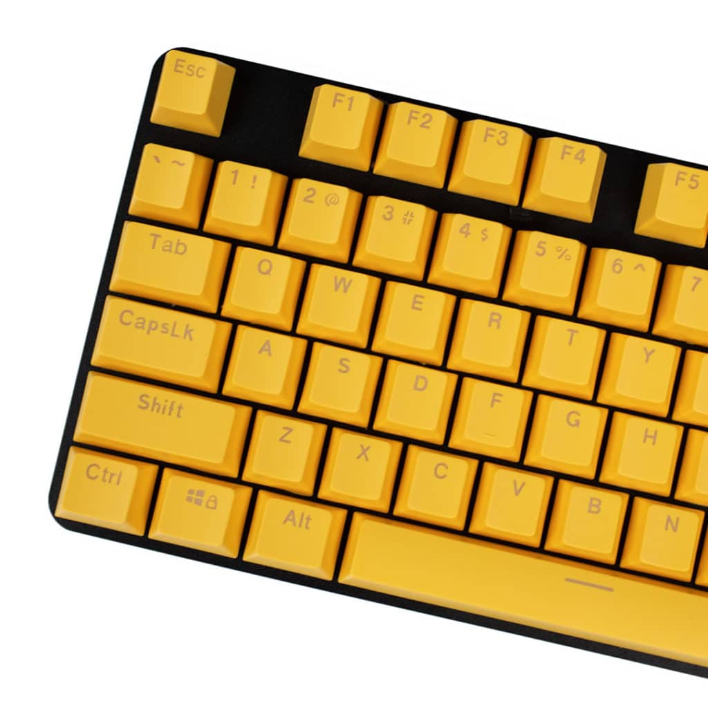 OEM Profile Translucent Mixable Keycaps – Yellow | Flashquark ...