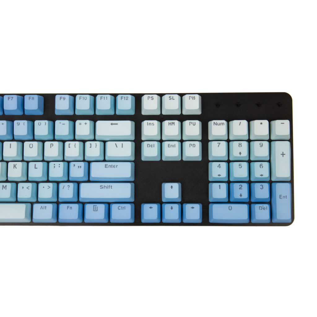 OEM Blue Frost PBT Translucent Keycaps | Flashquark Mechanical Keyboard ...