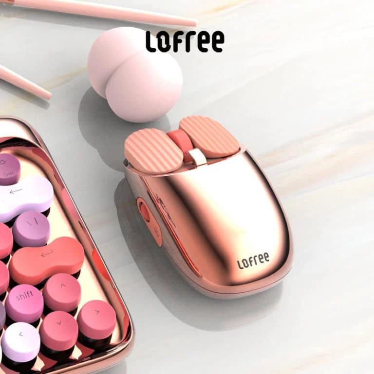 Lofree Maus Wireless Mouse – Rose Gold | Flashquark Mechanical Keyboard ...