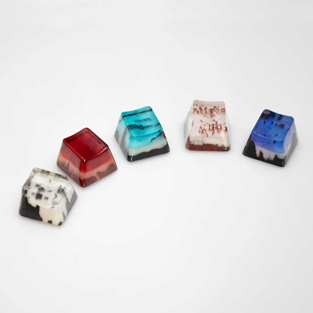Mountain Mist Artisan Keycaps | Flashquark Mechanical Keyboard Store