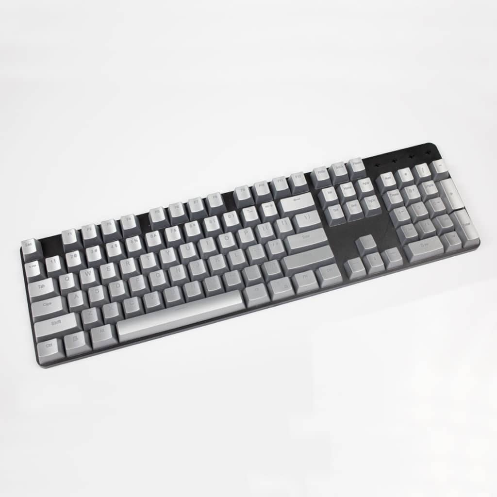 OEM Electroplated Metallic Matte Silver Keycaps | Flashquark Mechanical ...