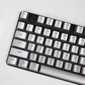 OEM Electroplated Metallic Matte Silver Keycaps | Flashquark Mechanical ...