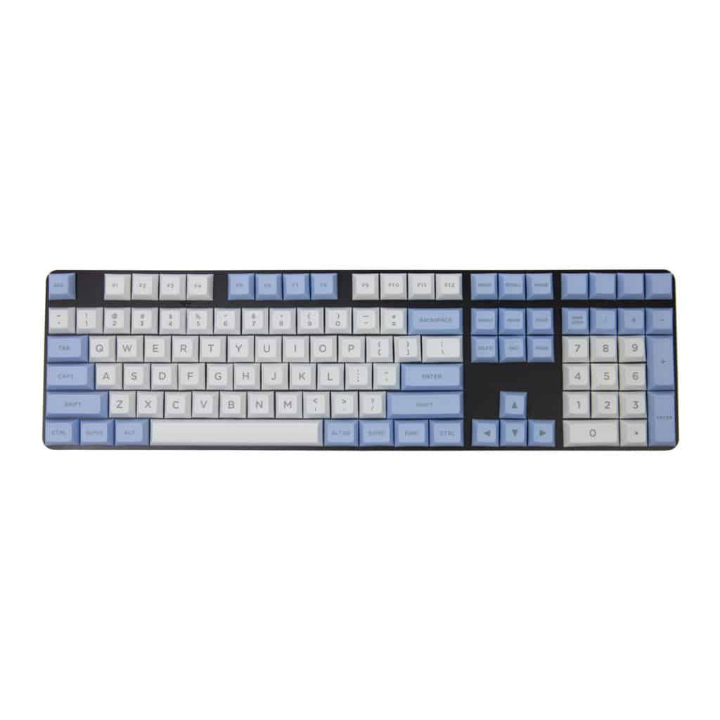 DSA Profile Light Blue and White Mechanical Keyboard Keycaps ...